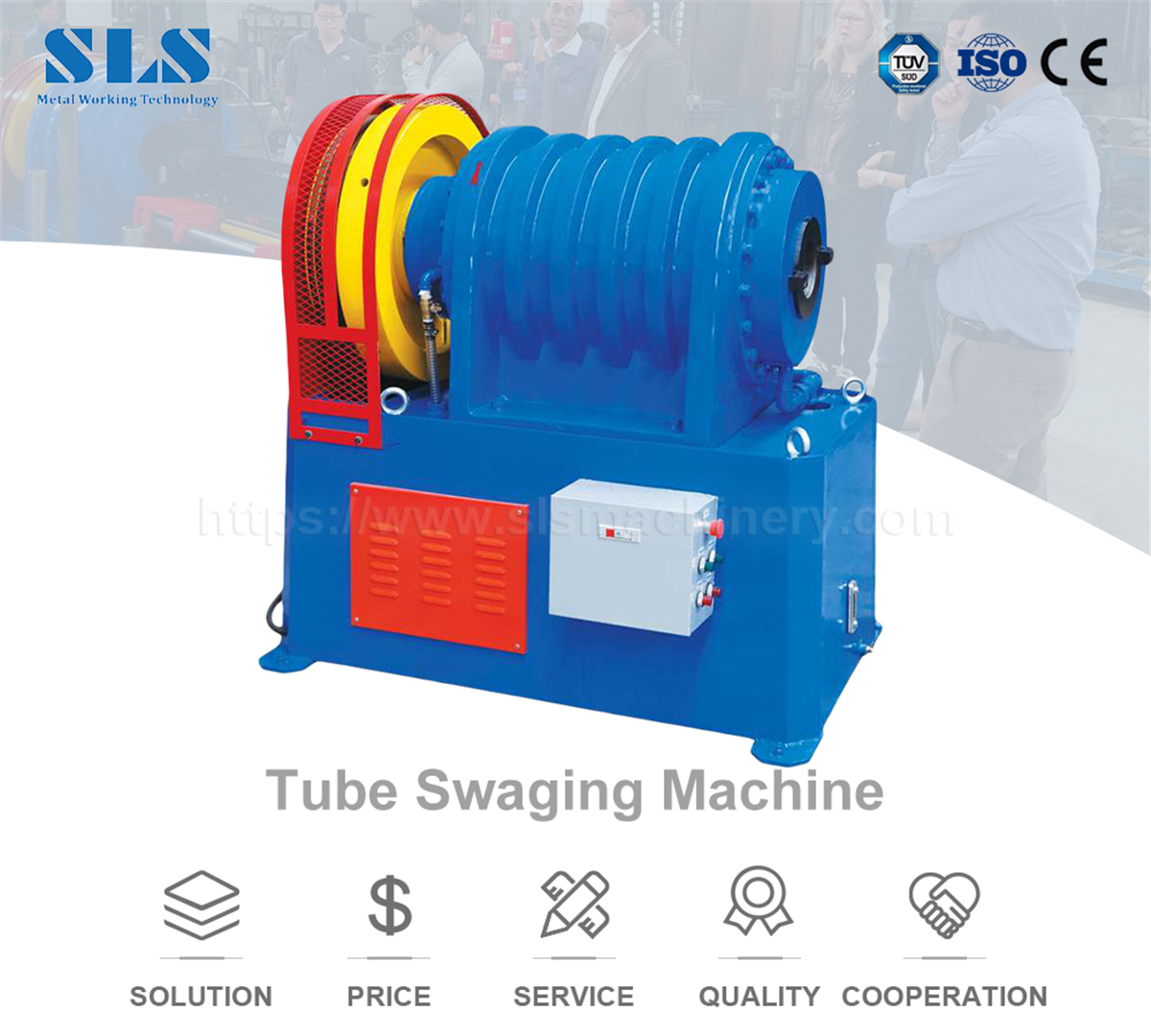 TF-76F Type Easliy Hand Held Taper Pipe Shaping Tube Rotary Swaging ...